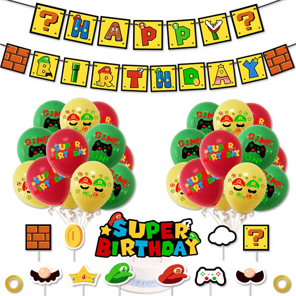 Super Mario Birthday Set – The Kids Character Shop